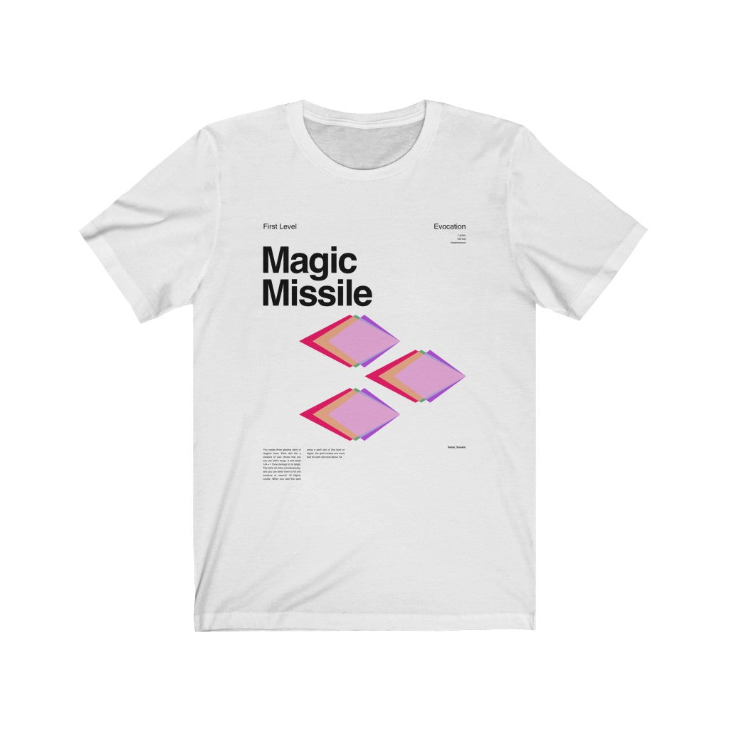 Magic Missile Spell T-Shirt – Modern Arcana