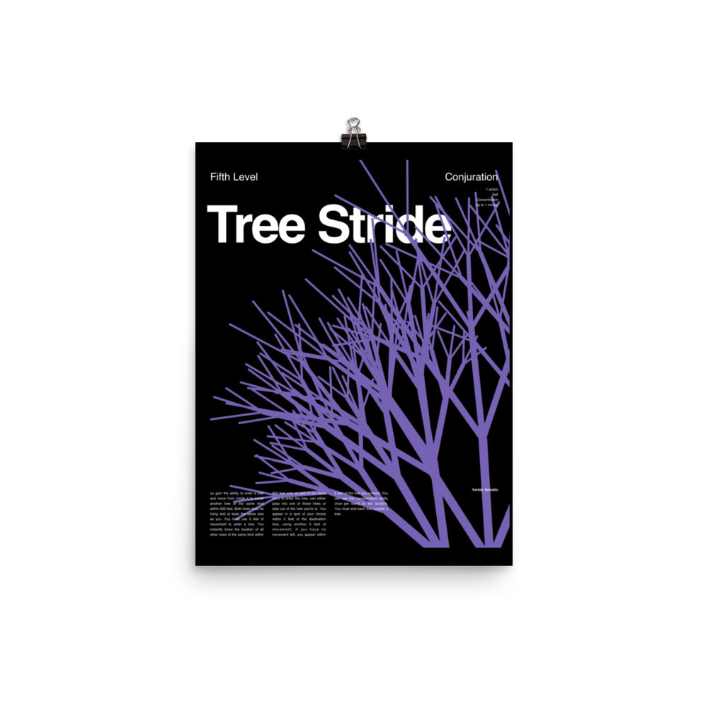 Tree Stride Poster – Modern Arcana