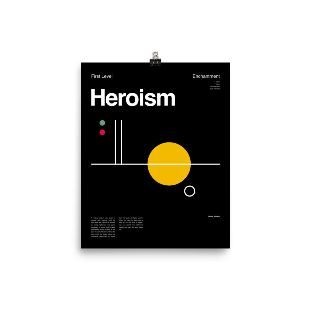Heroism Poster – Modern Arcana