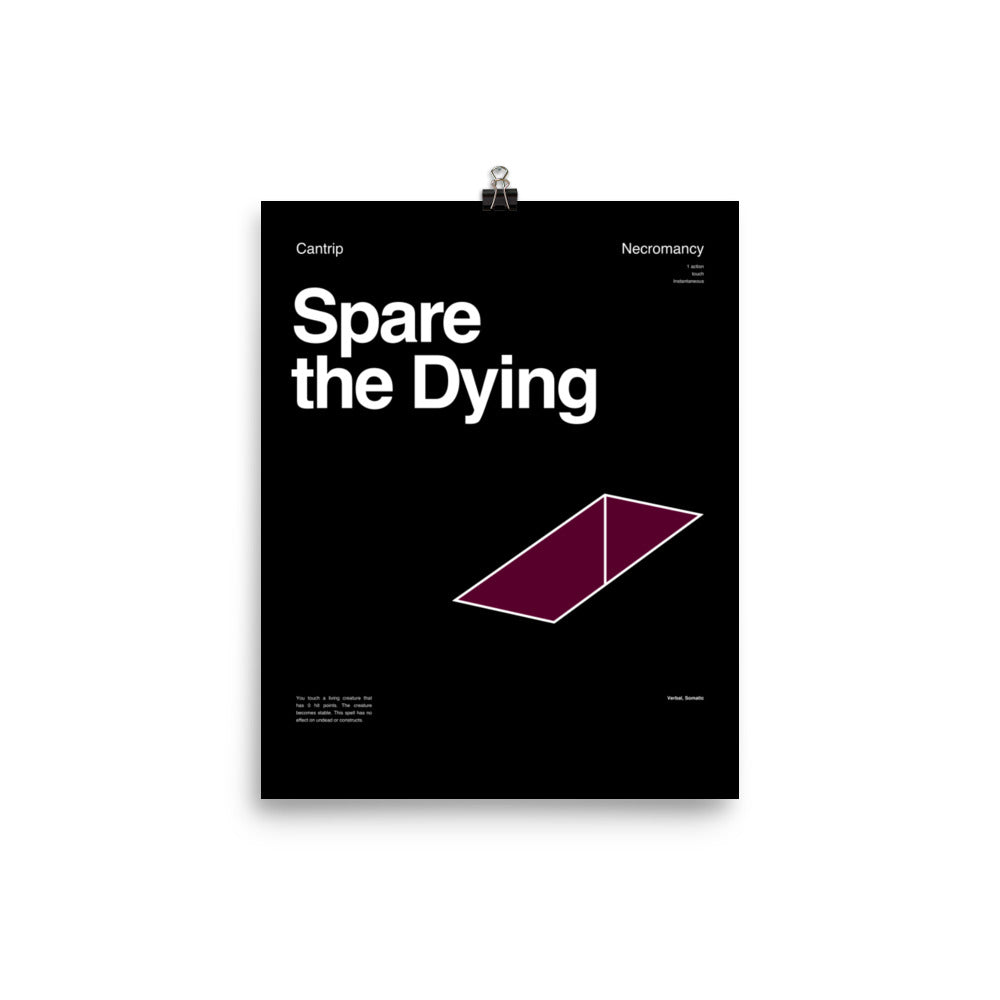 Spare the Dying Poster – Modern Arcana
