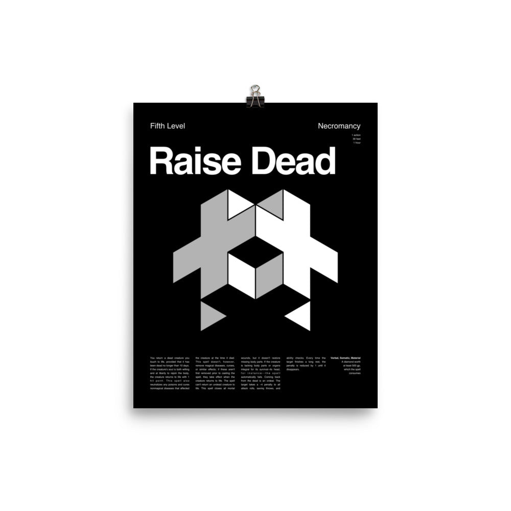Raise Dead Poster – Modern Arcana
